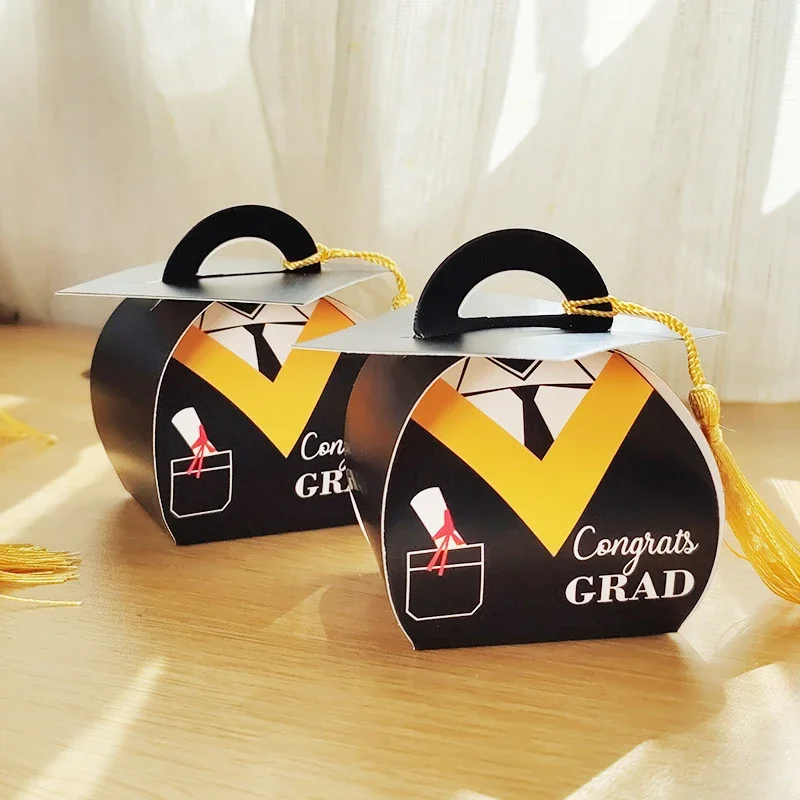 10Pcs-Congrats-Gard-Tassel-Bachelor-Hat-Chocolate-Candy-Box-Gift ...