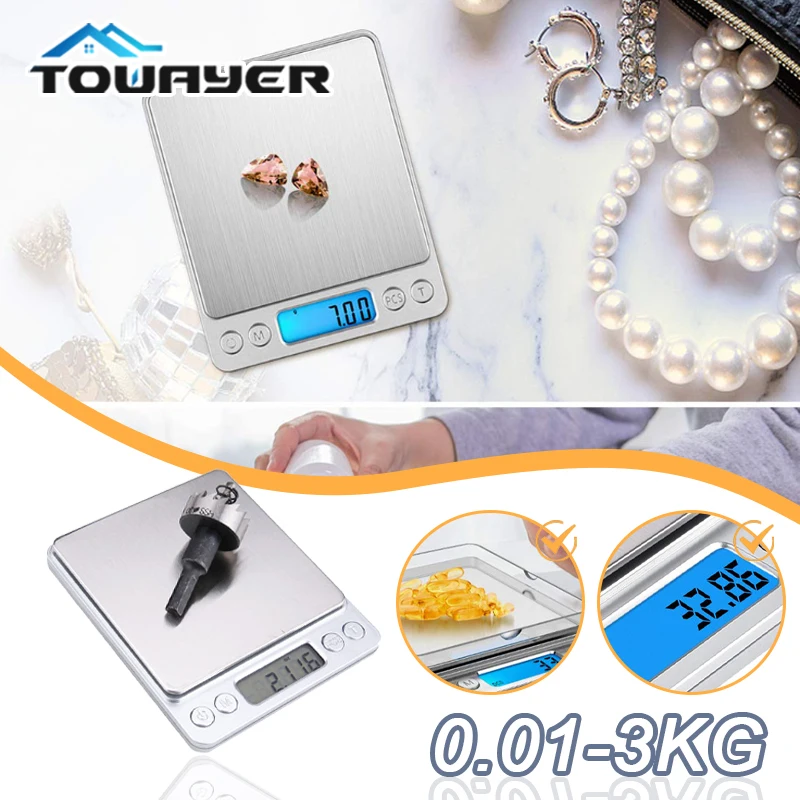 High Precision Scale Lcd Digital Scales Mini Electronic Grams Weight ...