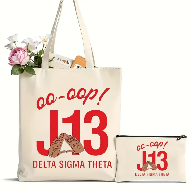 2Pcs-Delta-Sigma-Theta-Sorority-January-13-Founders-Day-Pattern-Tote ...