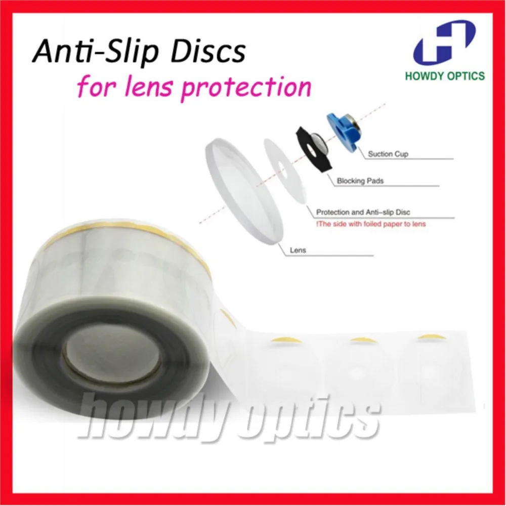 A23F Clear Anti Slip Discs for hydrophobic Lenses edging lens ...