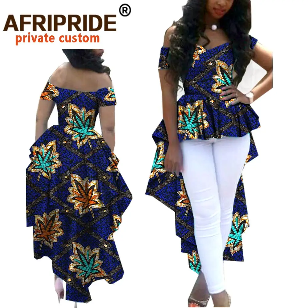 African Clothes for Women AFRIPRIDE Ankara V neck Off Shoulder Coat ...