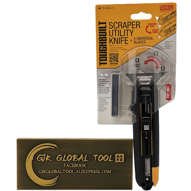 ToughBuilt TB-H4S5-01 Scraper Utility Knife + 5 Blades - Transforming ...