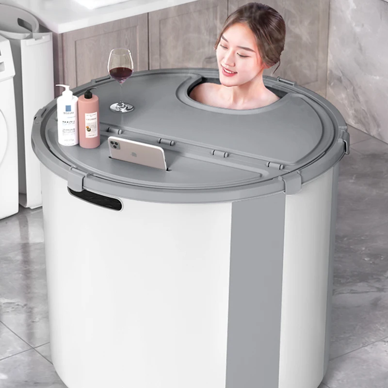 Large-Folding-Portable-Bathtub-Mobile-Bidet-Steam-Plastic-Foldable ...