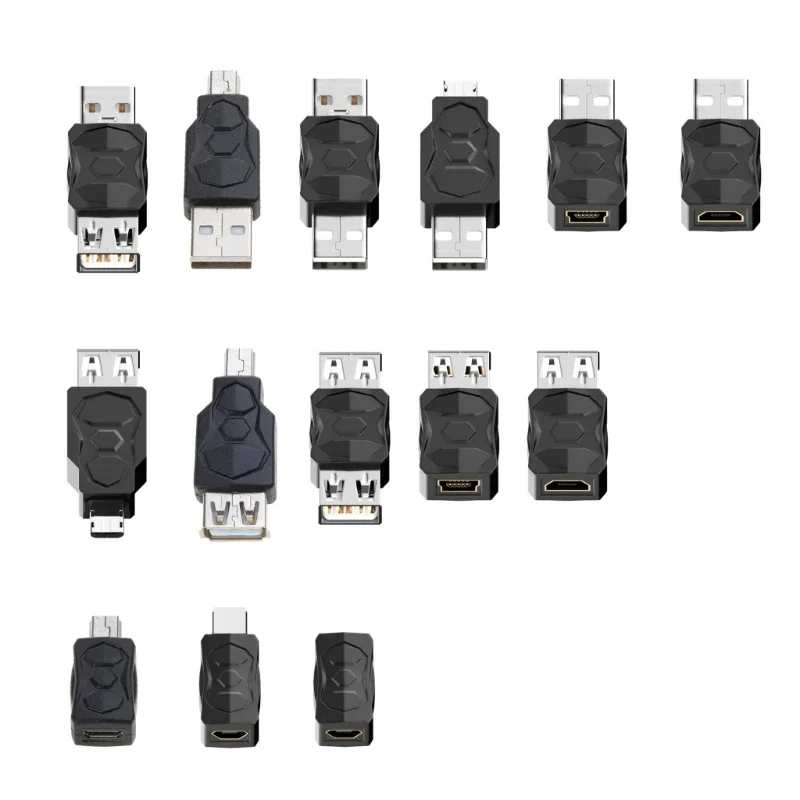 USB-a-Micro-USB-Mini-USB-Adaptador-Convertidor-USB-Macho-Convertidor ...