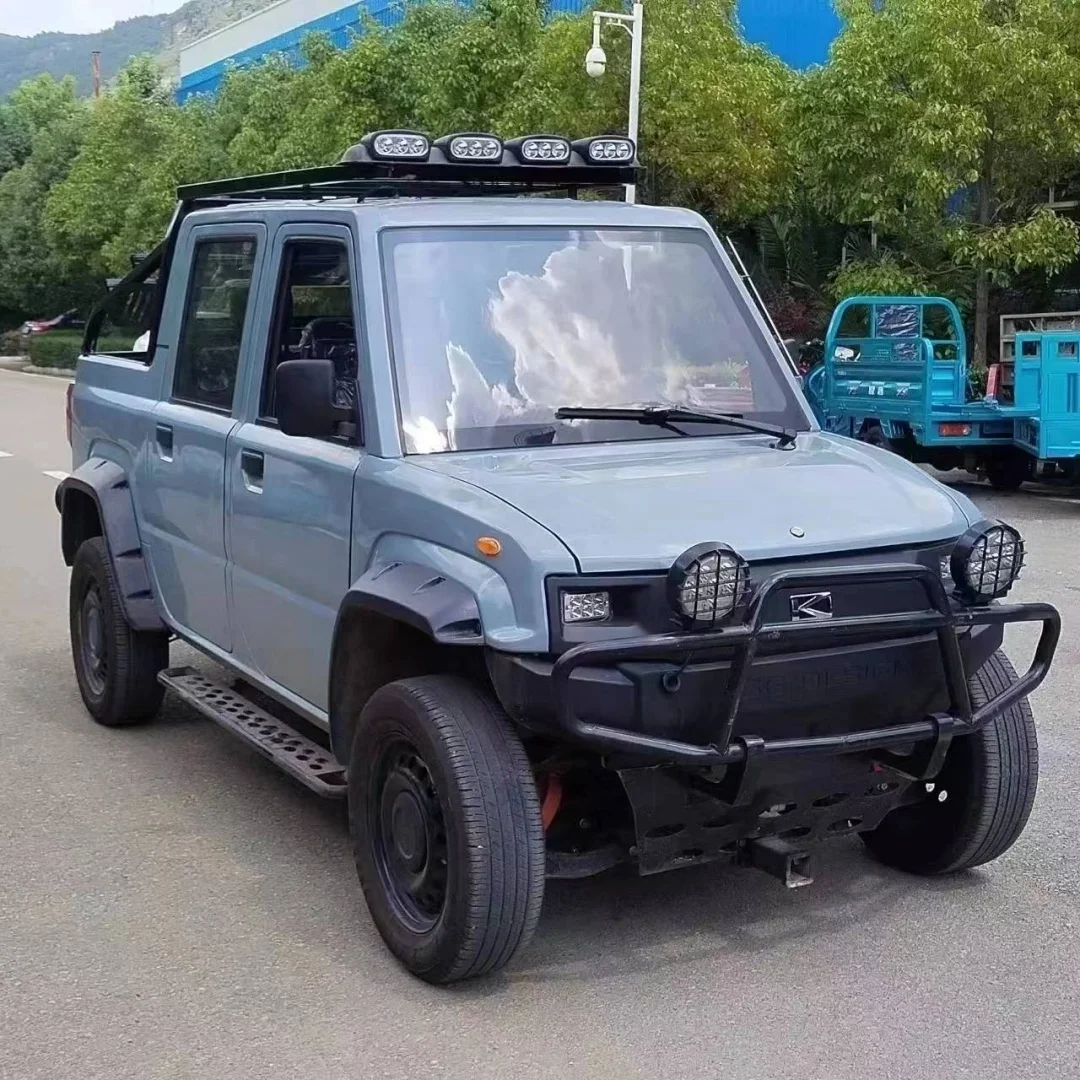 Right-Hand-Drive-4WD-4x4-Double-Cab-4-Seats-Mini-Electric-Pickup-Truck ...
