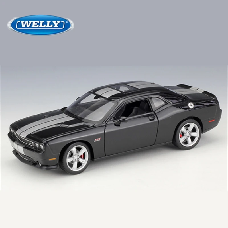 WELLY-1-24-2012-DODGE-Challenger-SRT-Alloy-Sports-Car-Model-Diecast ...