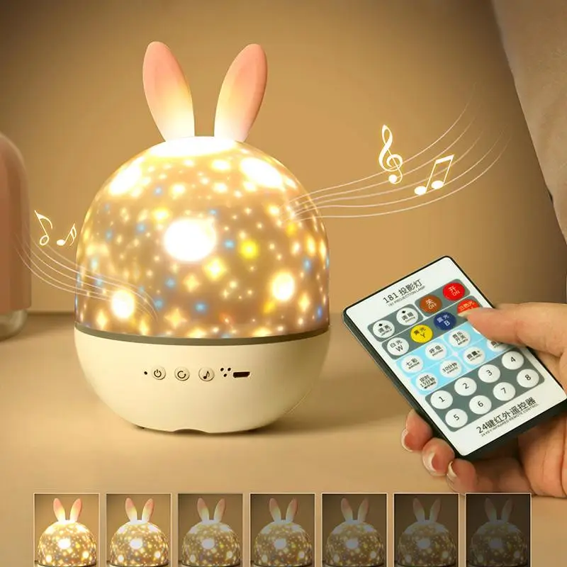 Mini-Starry-Sky-Projector-USB-Bluetooth-Speaker-Night-Light-Rotating ...
