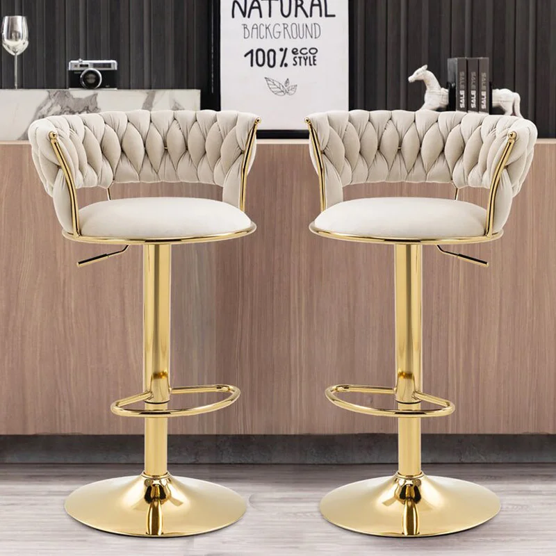 Swivel-Metal-Bar-Stools-Altura-ajust-vel-Biblioteca-Counter-Relaxing ...