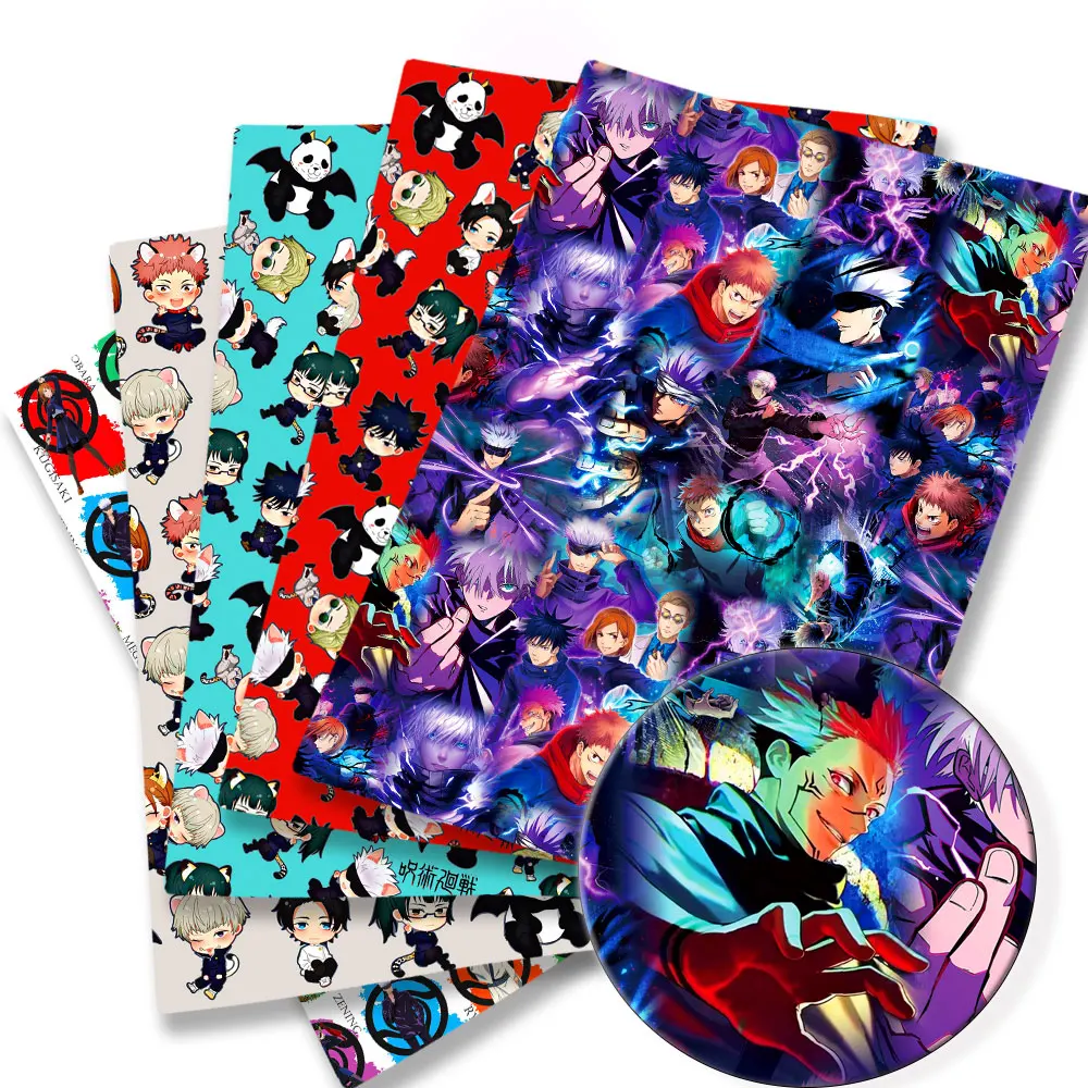 Jujutsu-Kaisen-fabric-Cartoon-DIY-140x50CM-Polyester-cotton ...