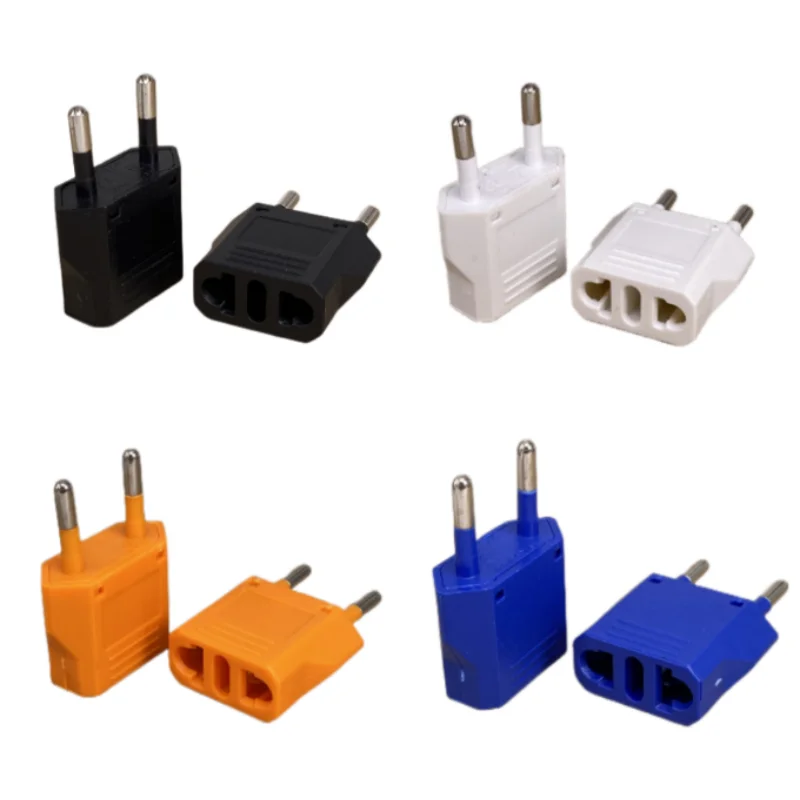 EU Plug Adapter CN American US To EU Euro European Russia Korea Spain ...
