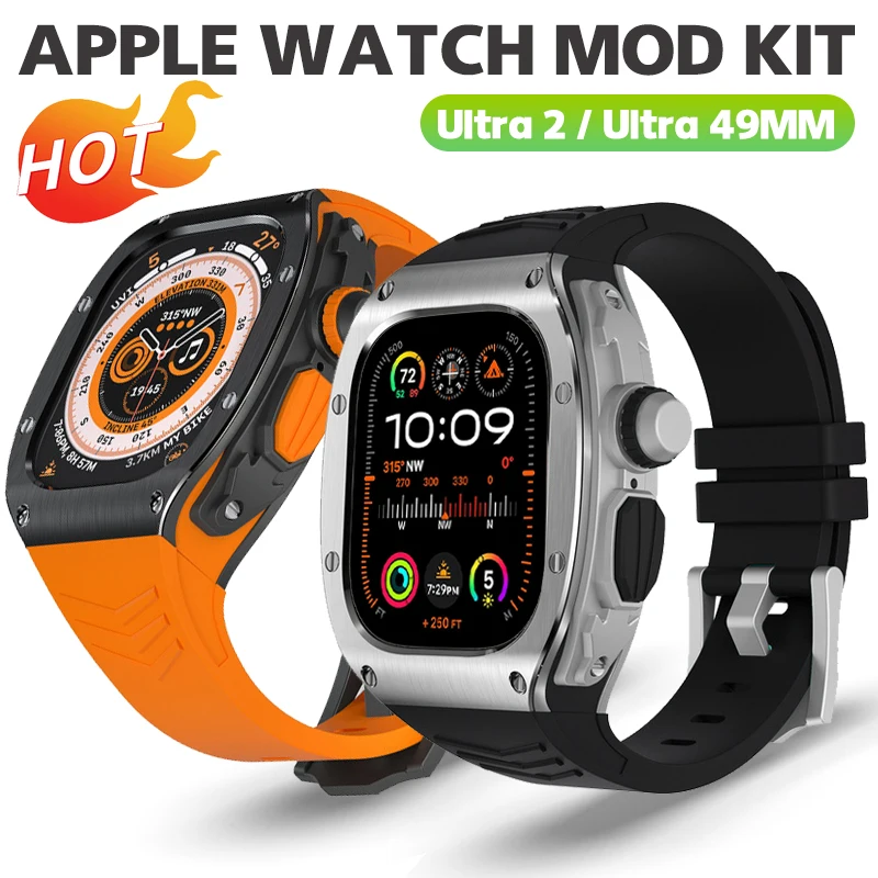 Luxury-Stainless-Steel-Case-Modification-Kit-for-Apple-Watch-Ultra-2 ...