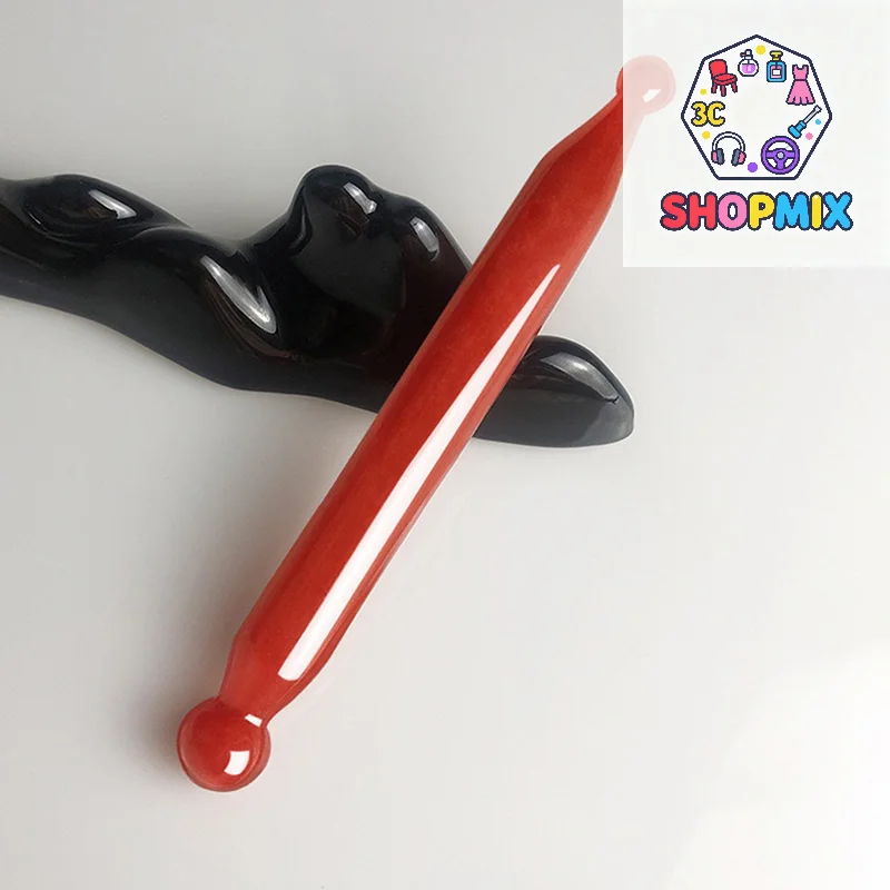 1pcs Natural Jade Stick Stone Gua Sha Facial Massage Acupunctur Point ...