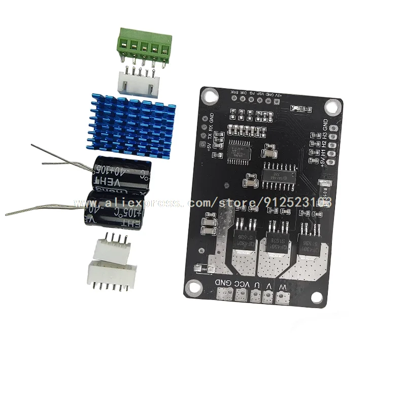 BLDC-200W-5-40V25A-Inductive-Brushless-Hall-Motor-Control-PWM-Three ...