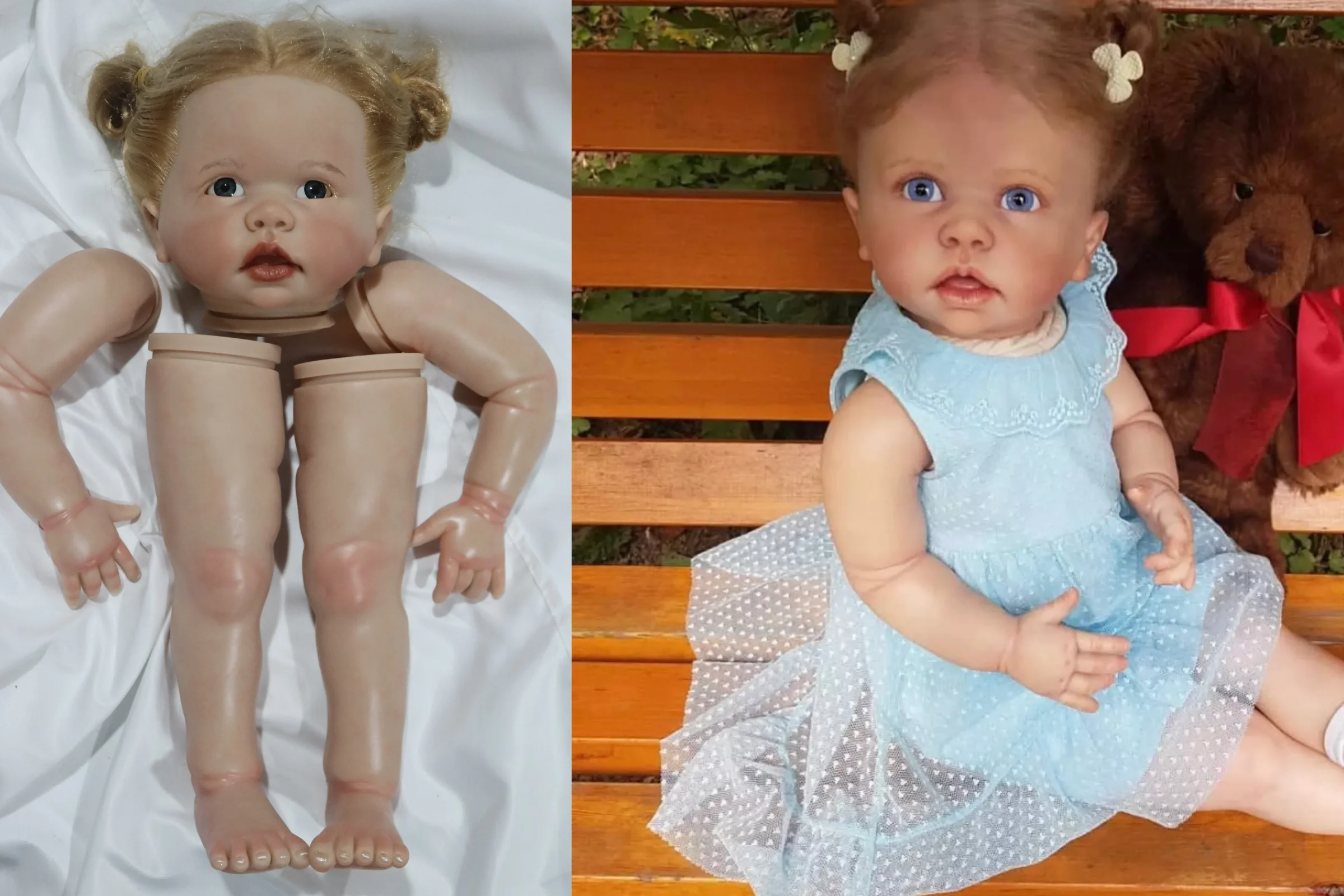 FBBD 29inch Painted Kit Bebe Reborn Tippi With Hand-Rooted Hair High ...
