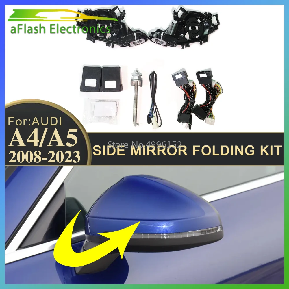 For-AUDI-A4-A5-B8-B9-8T-2008-2023-Car-Side-Mirror-Folding-Kit-Rearview ...