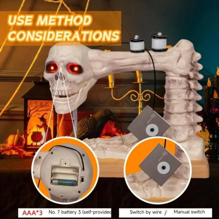 2024-New-Model-Beautiful-Sound-Skull-Sewing-Machine-Sculpture ...