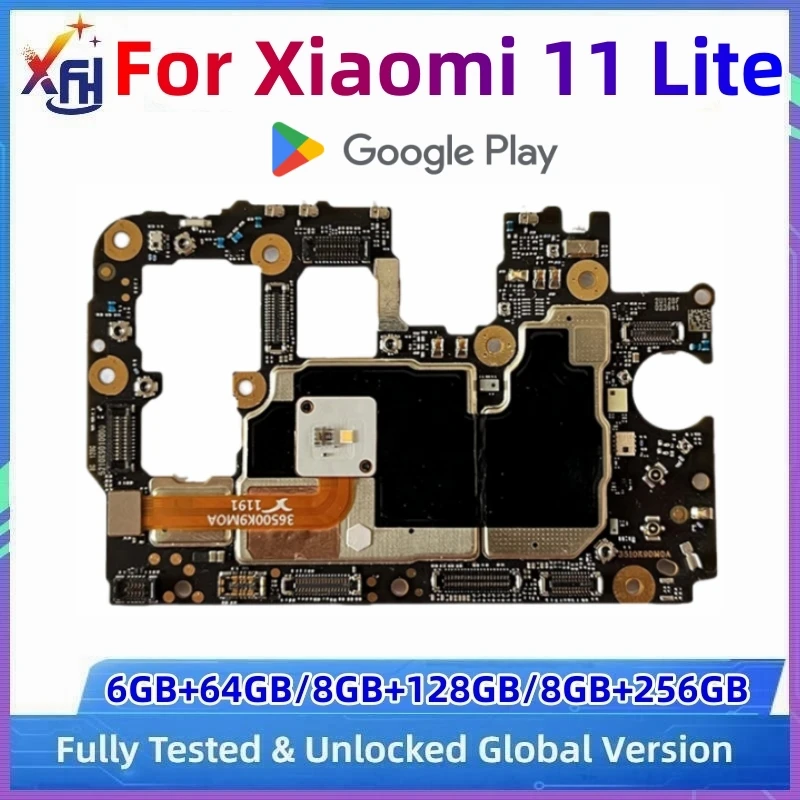 Original Unlocked Motherboard Mainboards For Xiaomi Mi 11 Lite 5G Main Circuits Board Global ...