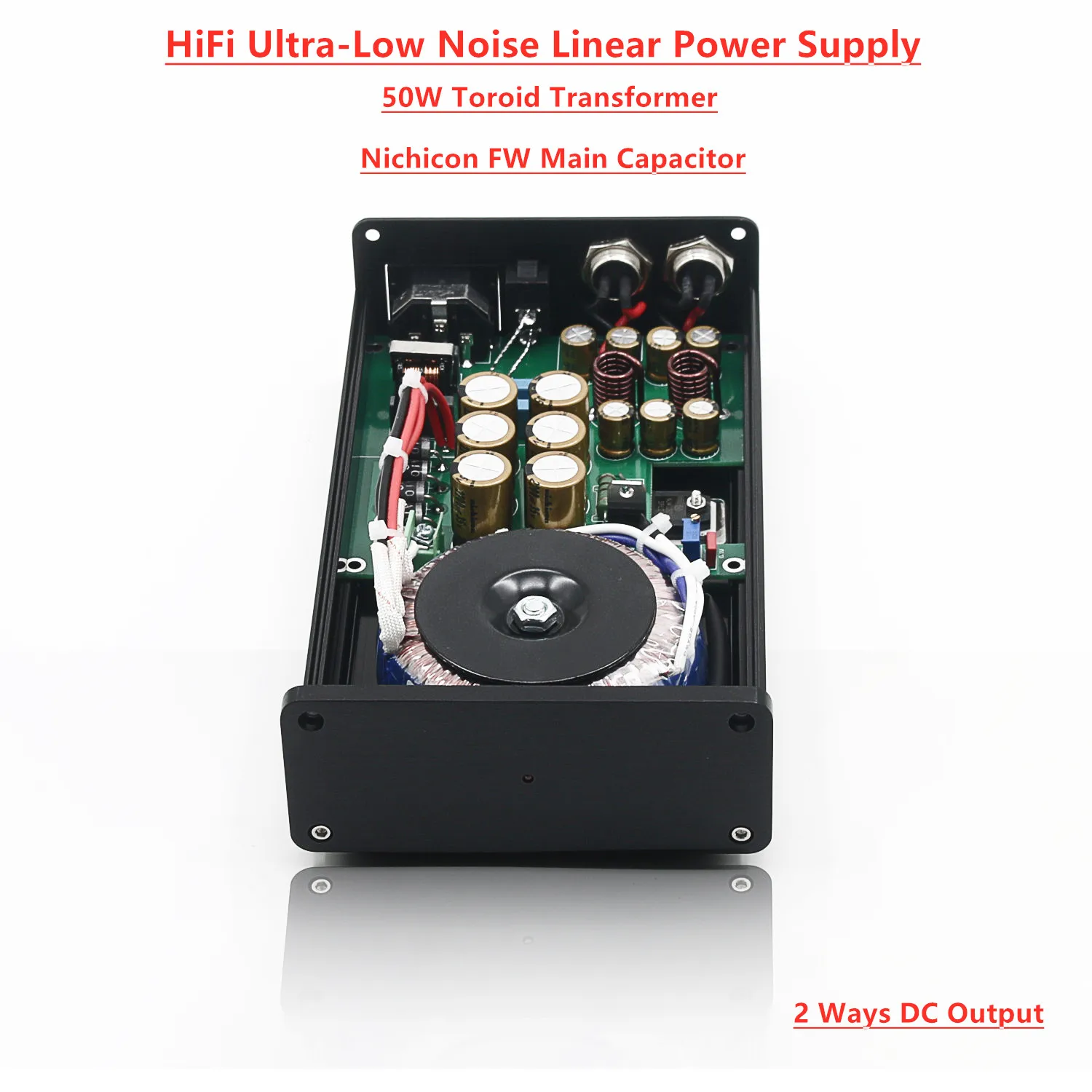 Finished 50W Audio LPS Ultra-Low Noise Regulated Linear Power Supply ...