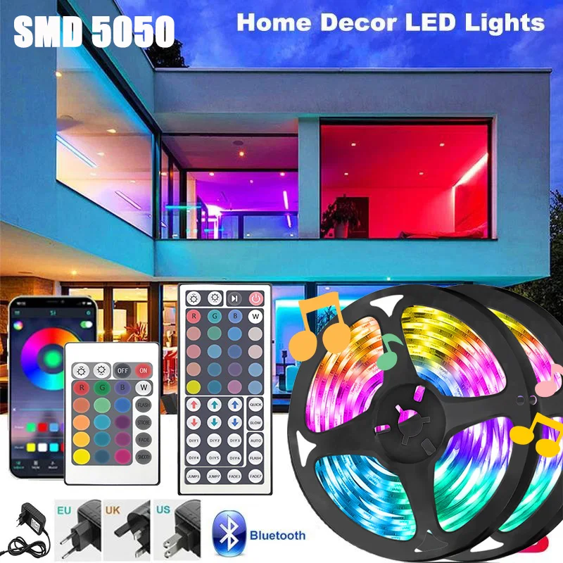 5M-30M-Bluetooth-WiFi-LED-Strip-5050-RGB-Strip-LED-Light-Flexible ...