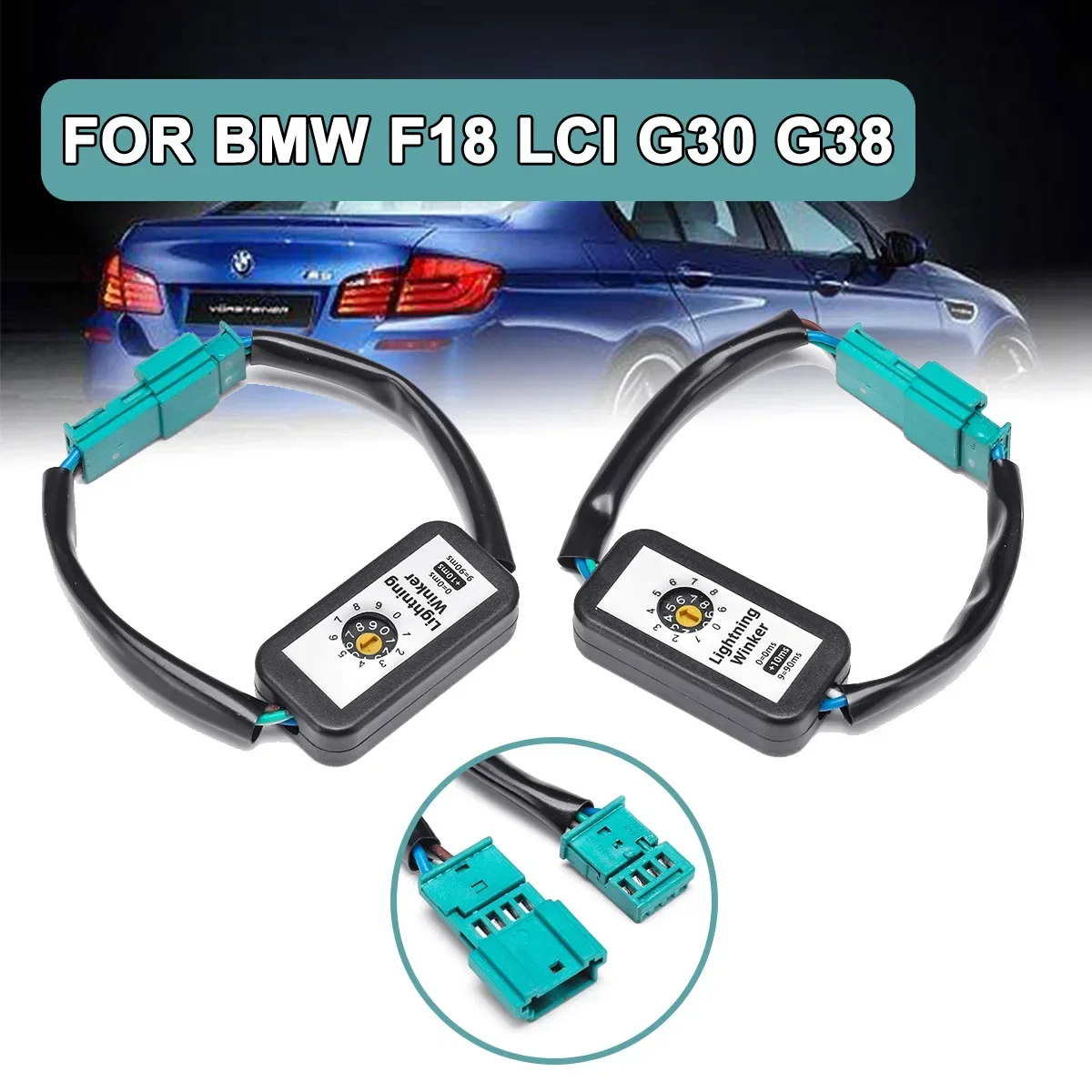 2pcs-For-BMW-F18-LCI-G30-G38-LED-Taillight-Add-on-Module-Cable-Dynamic ...