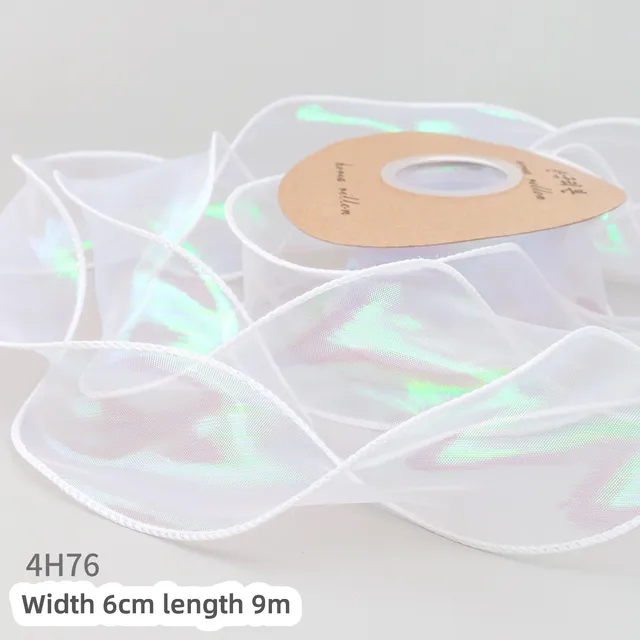 Iridescent Fishtail Yarn Gift Ribbons for Flowers Bouquet Packaging ...