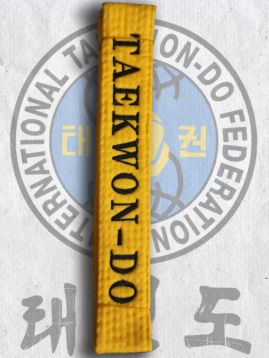 Embroidery Taekwondo Belt WTF ITF Boxing Waistband Girdle Width 4cm ...