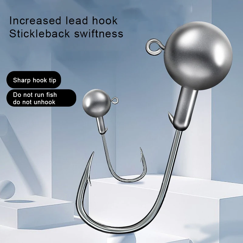 28g Crank Jig Head Hook Fishing Hook Head Jig Lure Hard Bait Soft Worm ...