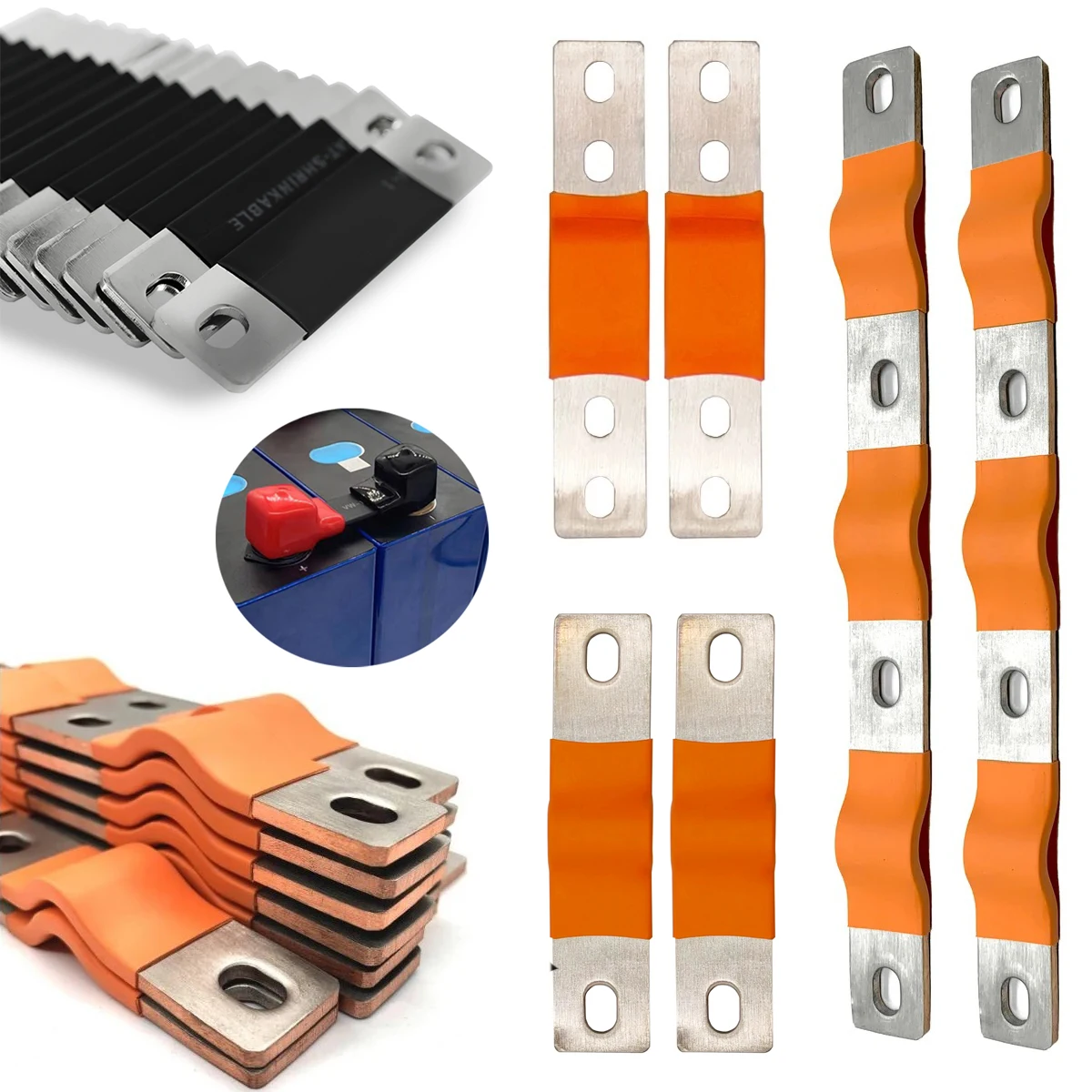 Flexible-Busbar-Lifepo4-Battery-Terminals-Solid-Lithium-Straps-Clips ...
