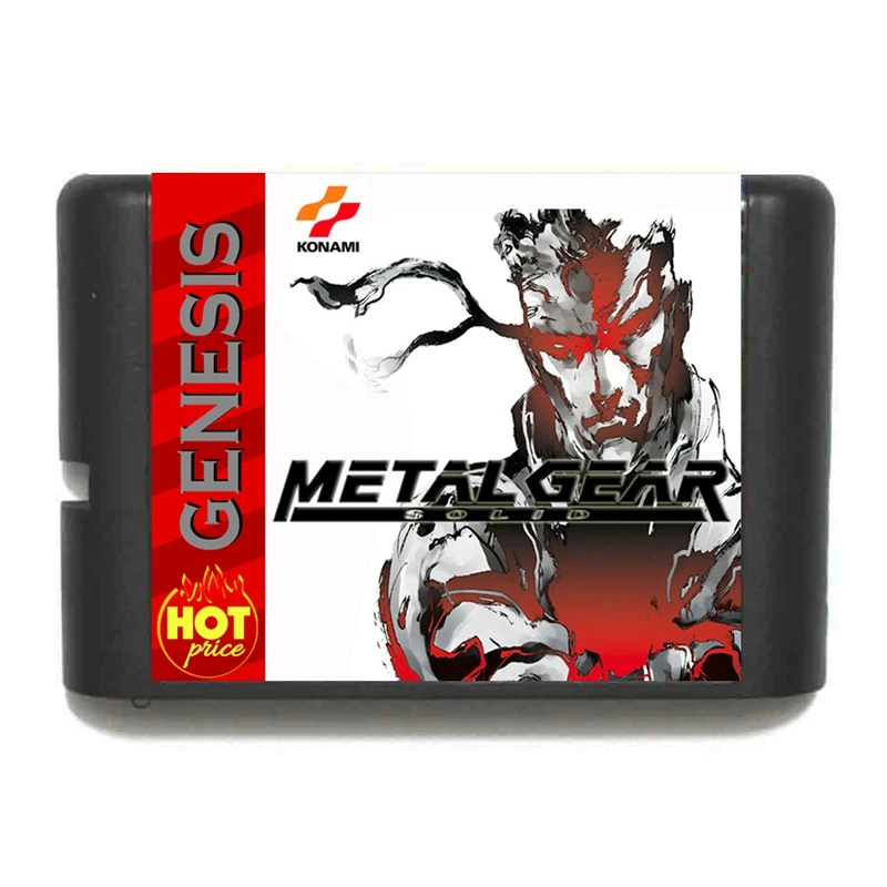 New-Arrival-Metal-Gear-Solid-16bit-MD-Game-Card-For-Sega-Mega-Drive-For ...
