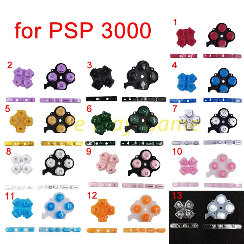 For-Sony-PSP-3000-Game-Console-Left-Right-Buttons-Kit-D-pad-Select ...