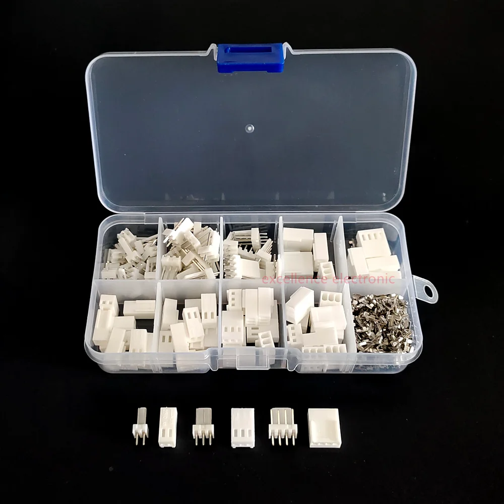KF2510 Kits 50 Sets Kit 2p 3pin 4 Pin Pitch Electrical Connector with ...