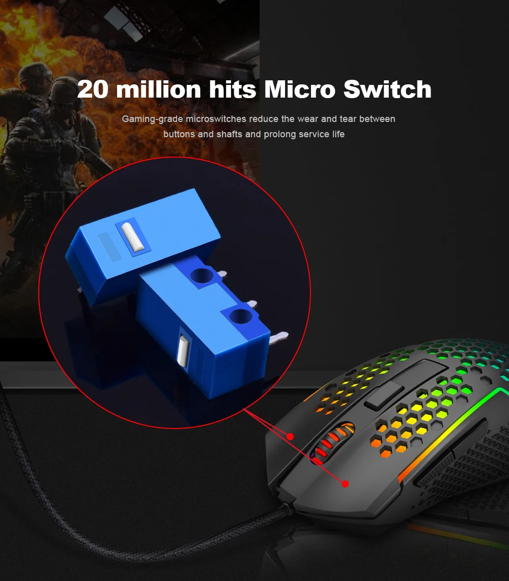 Buy Redragon Reaping M987-K Ultralight Lightweight RGB Gaming Mouse ...