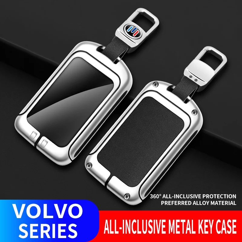 Zinc-Alloy-Leather-Car-Key-Case-Cover-For-Volvo-XC40-XC60-S90-XC90-V90 ...