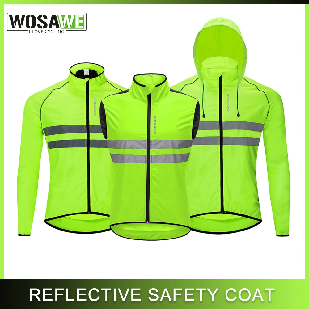 WOSAWE-Cycling-Windbreaker-Men-Packable-Windproof-Reflevtive-Jacket ...