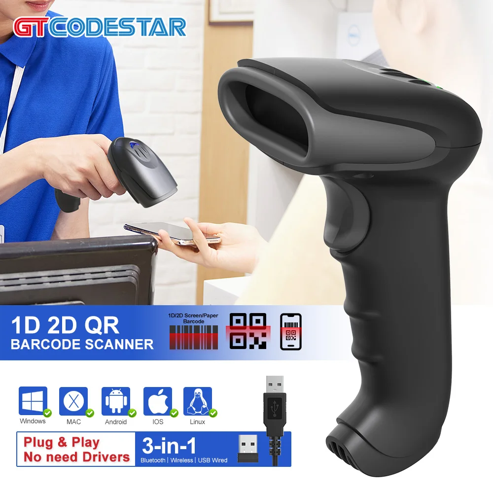 GTCODESTAR-Handheld-1D-2D-Barcode-Scanner-Wired-Wireless-Laser-Bar-Qr-code-Reader-Scanners-for ...