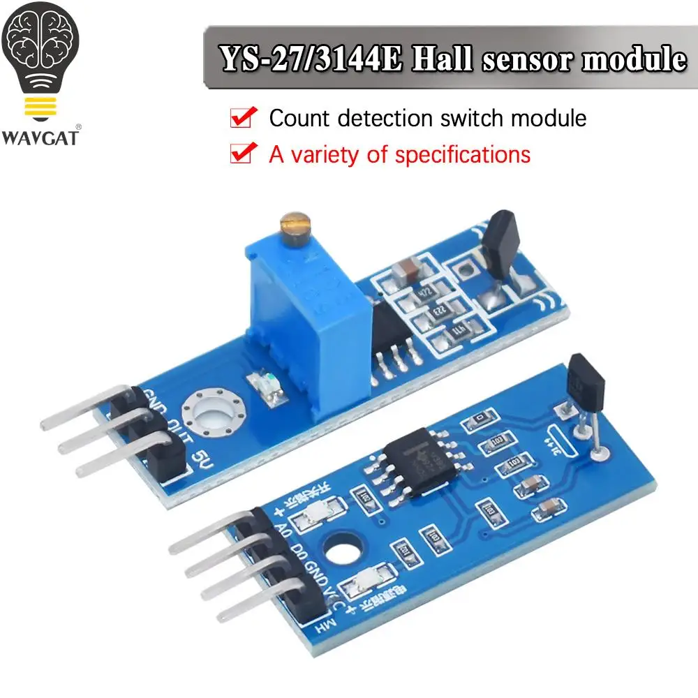 A3144E YS -27 Hall sensor module Hall speed counting detection sensor ...