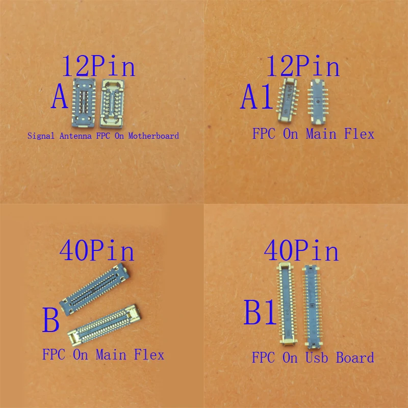 2-50Pcs Lcd Display Usb Charger Signal Antenna FPC Connector Plug For ...