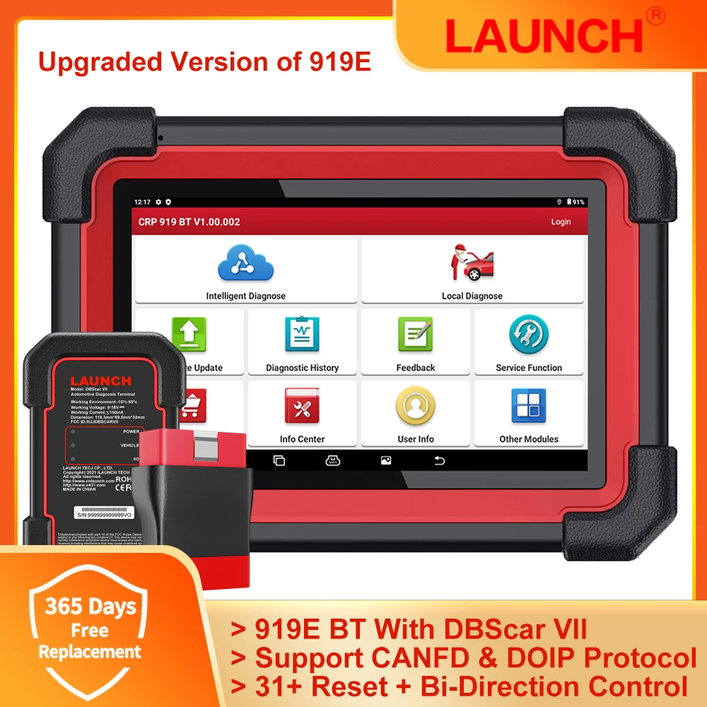 LAUNCH-X431-CRP919E-BT-Car-Diagnostic-Tool-OBD2-Scanner-Ecu-Coding ...