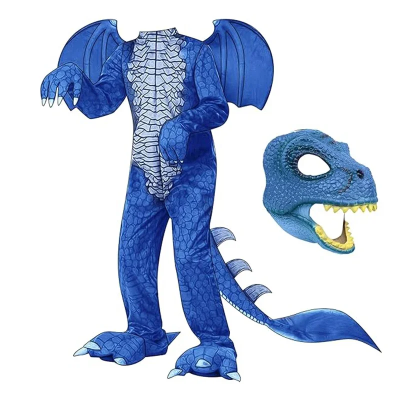Unisex Boys Dominion Tyrannosaurus Rex Chomp 'n Roar Mask Jumpsuit ...