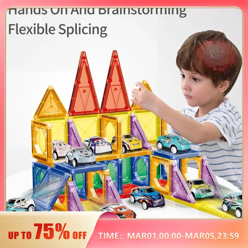 Magnetic-Tiles-Kids-Magnetic-Blocks-Building-Sets-3D-Magnet-Tile ...