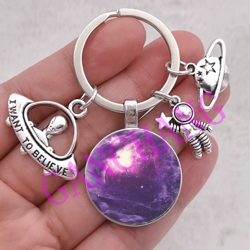 Astronaut keychain Outer Space Solar System Planet Universe Key Ring S ...