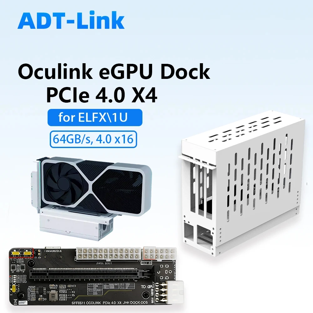 Oculink eGPU Graphics Card Dock for Laptop/ Mini PC 64GB/s PCIe 4.0 X4 ...