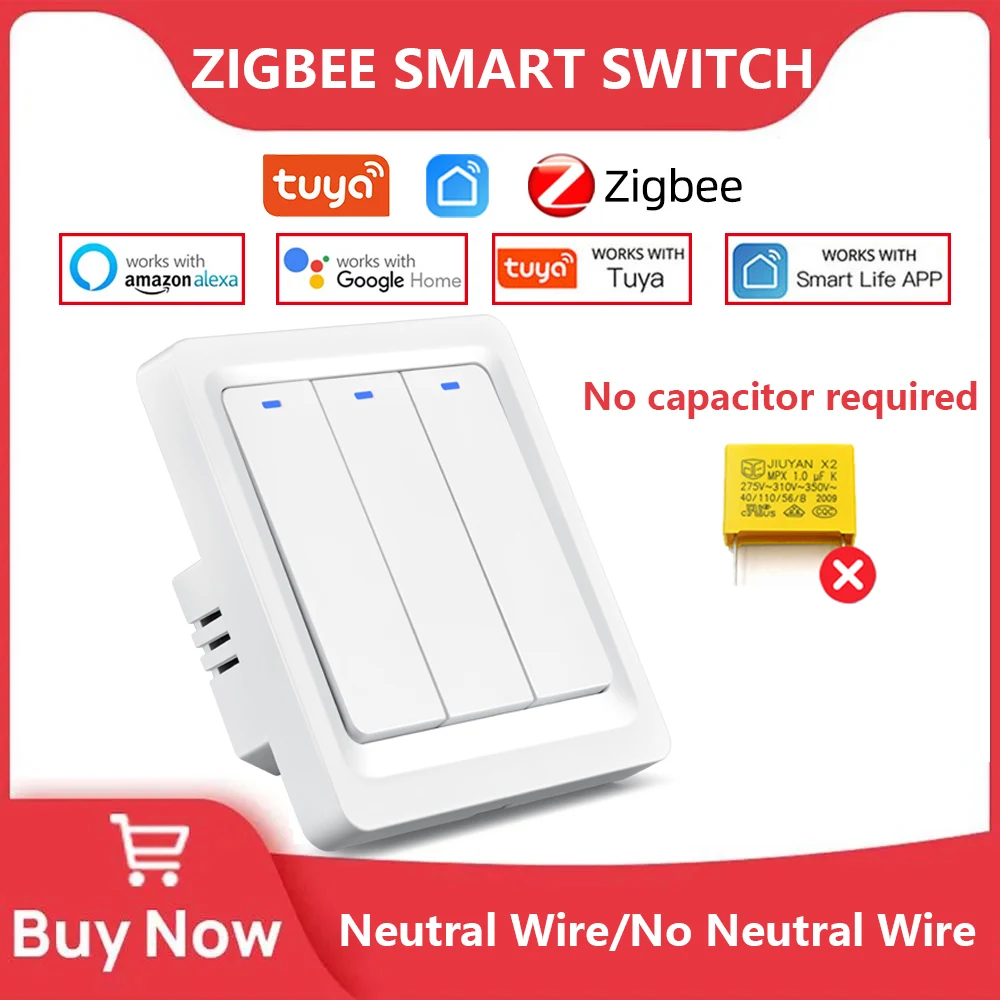 Smart-Light-Switch-Tuya-ZigBee-Switch-EU-No-Neutral-Wire-No-Capacitor ...