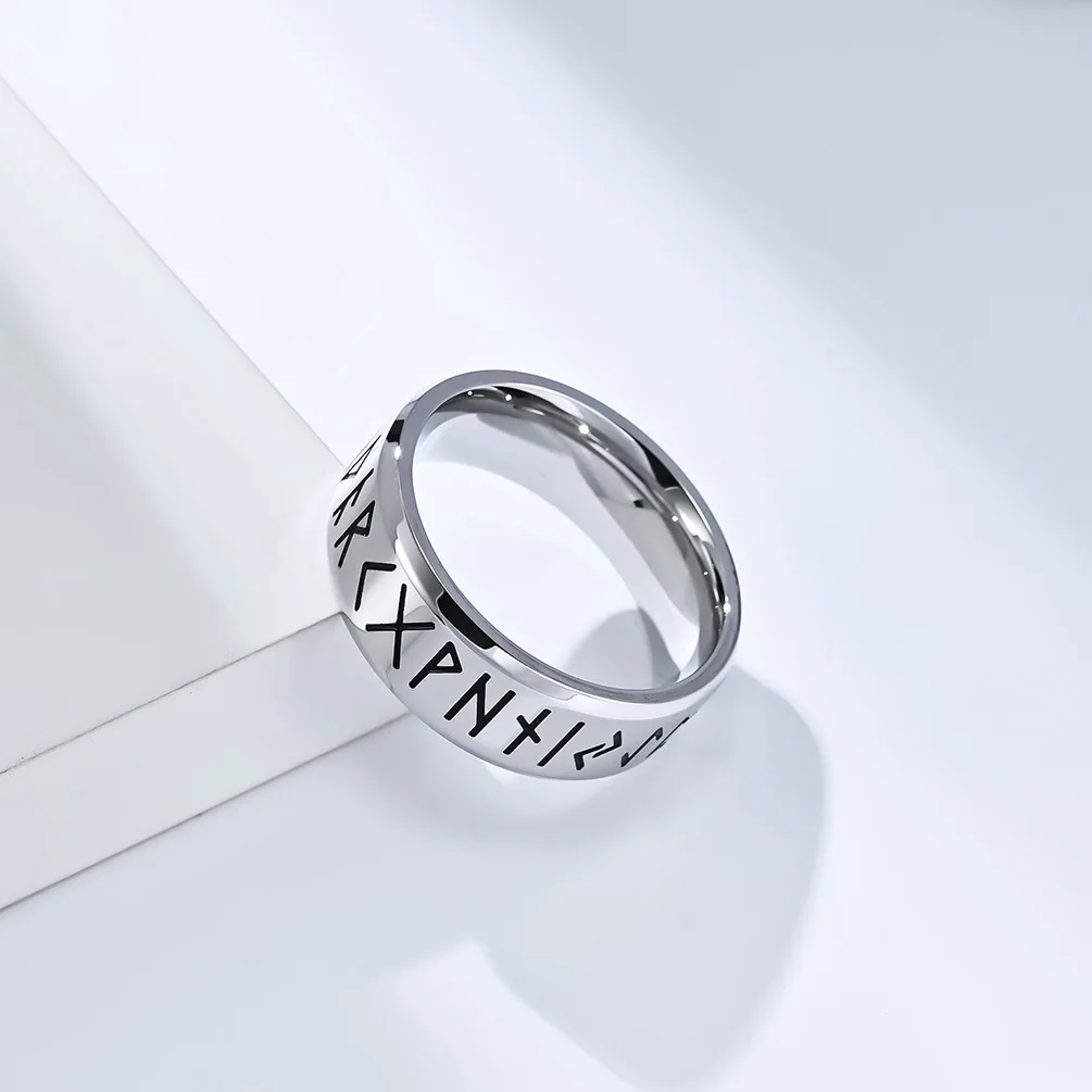 YILUOCD-Stainless-Steel-Viking-Runes-Ring-Nordic-Style-24-Runes ...