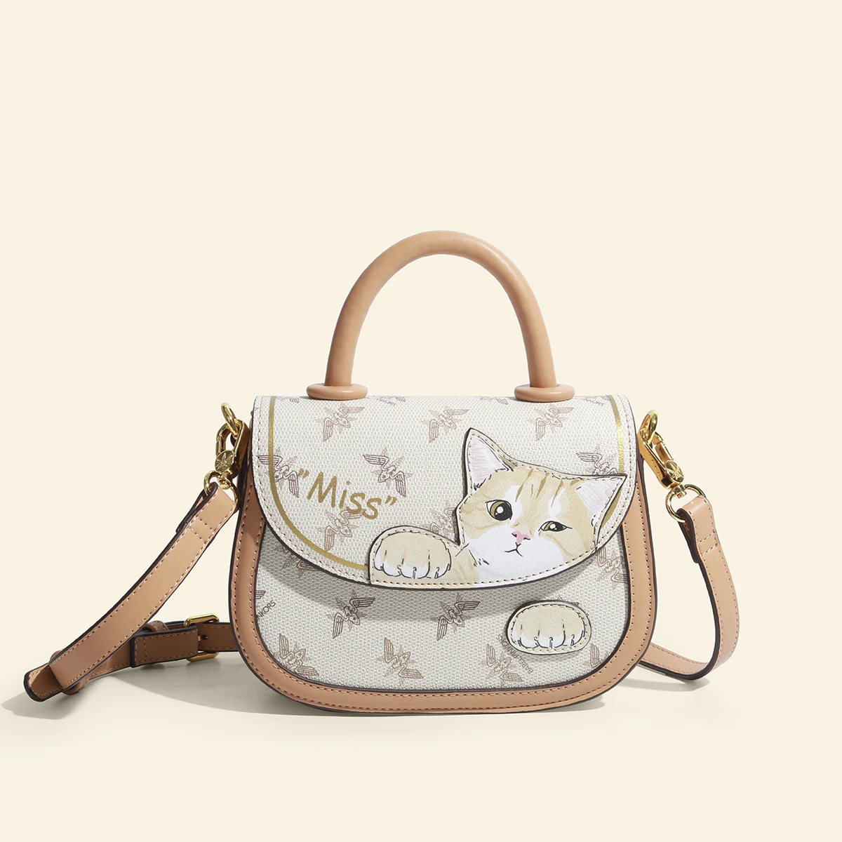 Trendy-and-fashionable-cat-pattern-handbag-summer-new-versatile-one ...