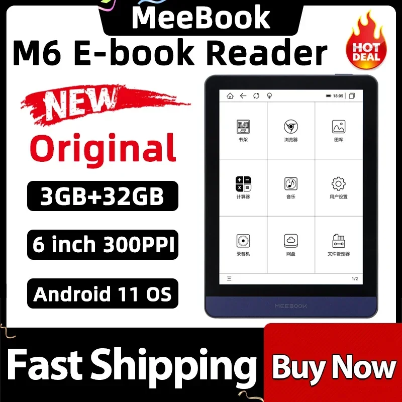 Original-New-Meebook-M6-Ereader-6-Ebook-Reader-Ereader-with-Dual-Color ...