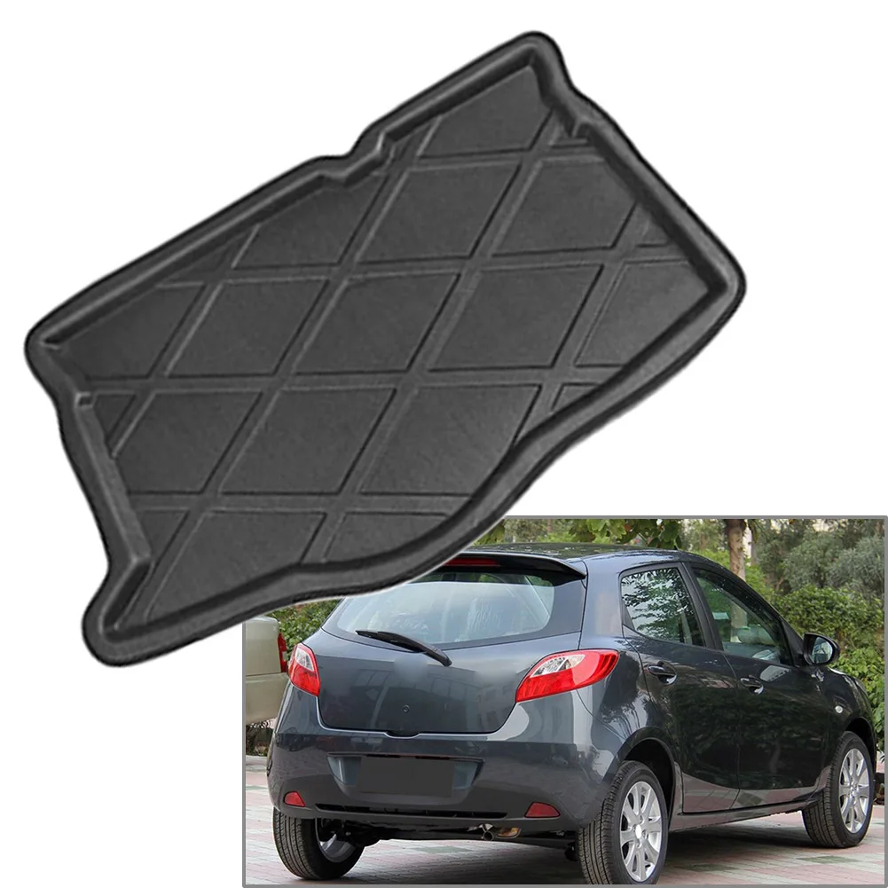 Car Rear Boot Liner Trunk Cargo Mat Tray Floor Carpet For Mazda 2/Demio ...