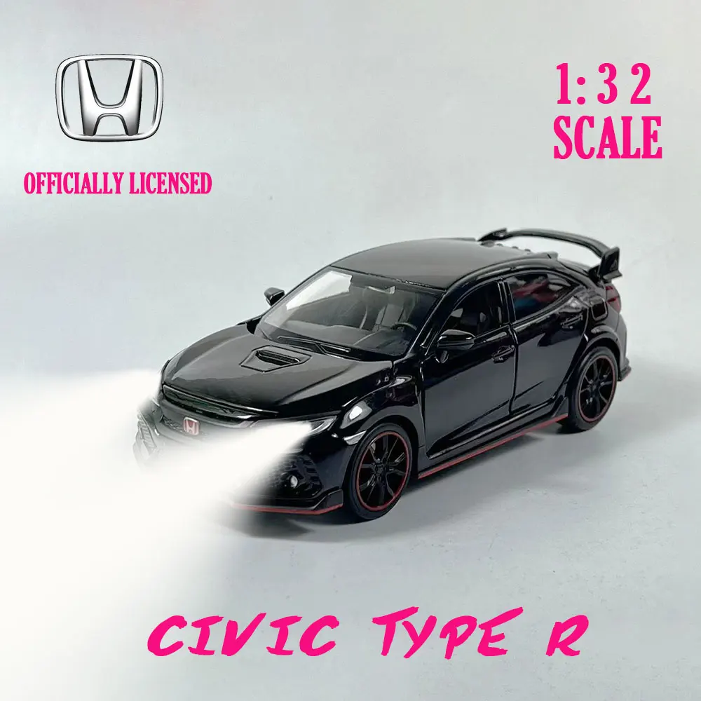 Honda-Civic-Type-R-Diecast-Pullback-Muscle-Car-Model-com-Luz-e-Som ...