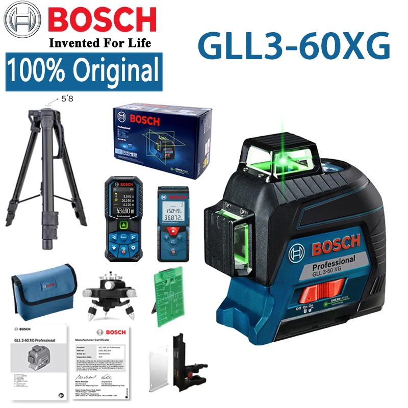 Bosch Laser Level Gll3-60xg 12-line Green Laser Level Marking ...