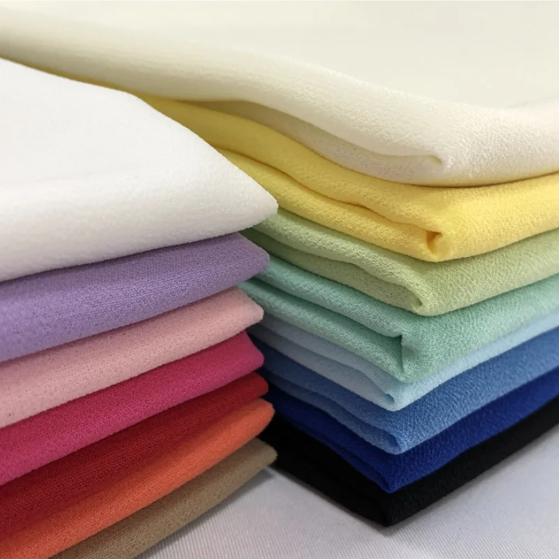 Tissu-Cr-pe-en-Mousseline-de-Soie-Transparente-Tissu-Drap-pour-Robe-au ...